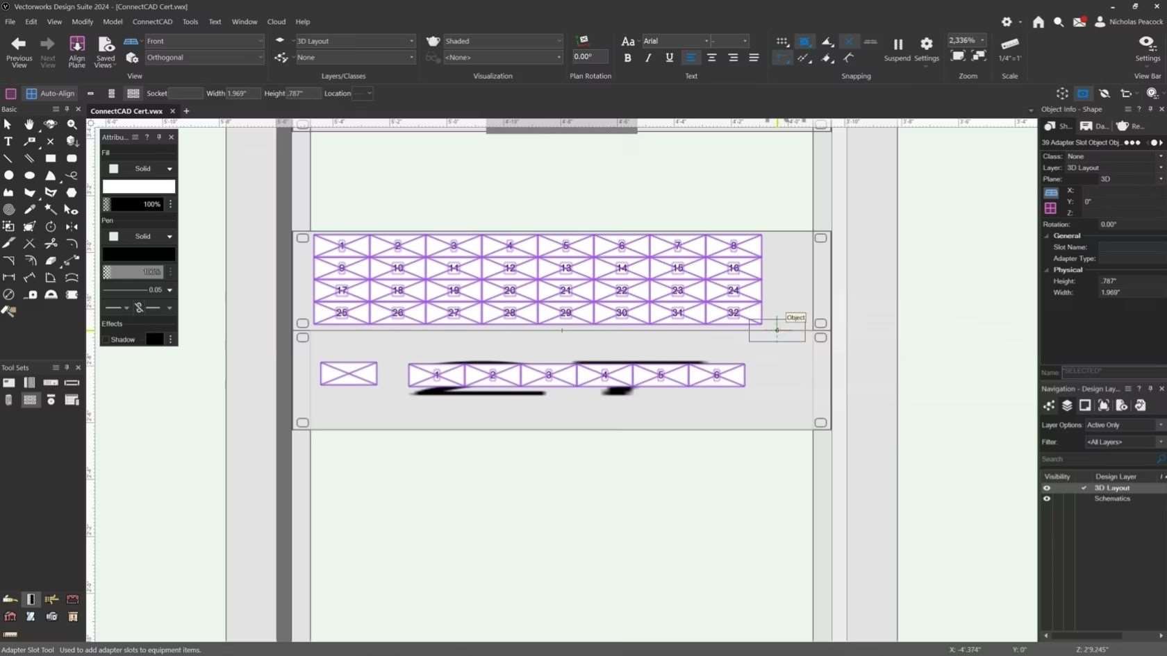 Adaptor Slot Tool 2024 Vectorworks University